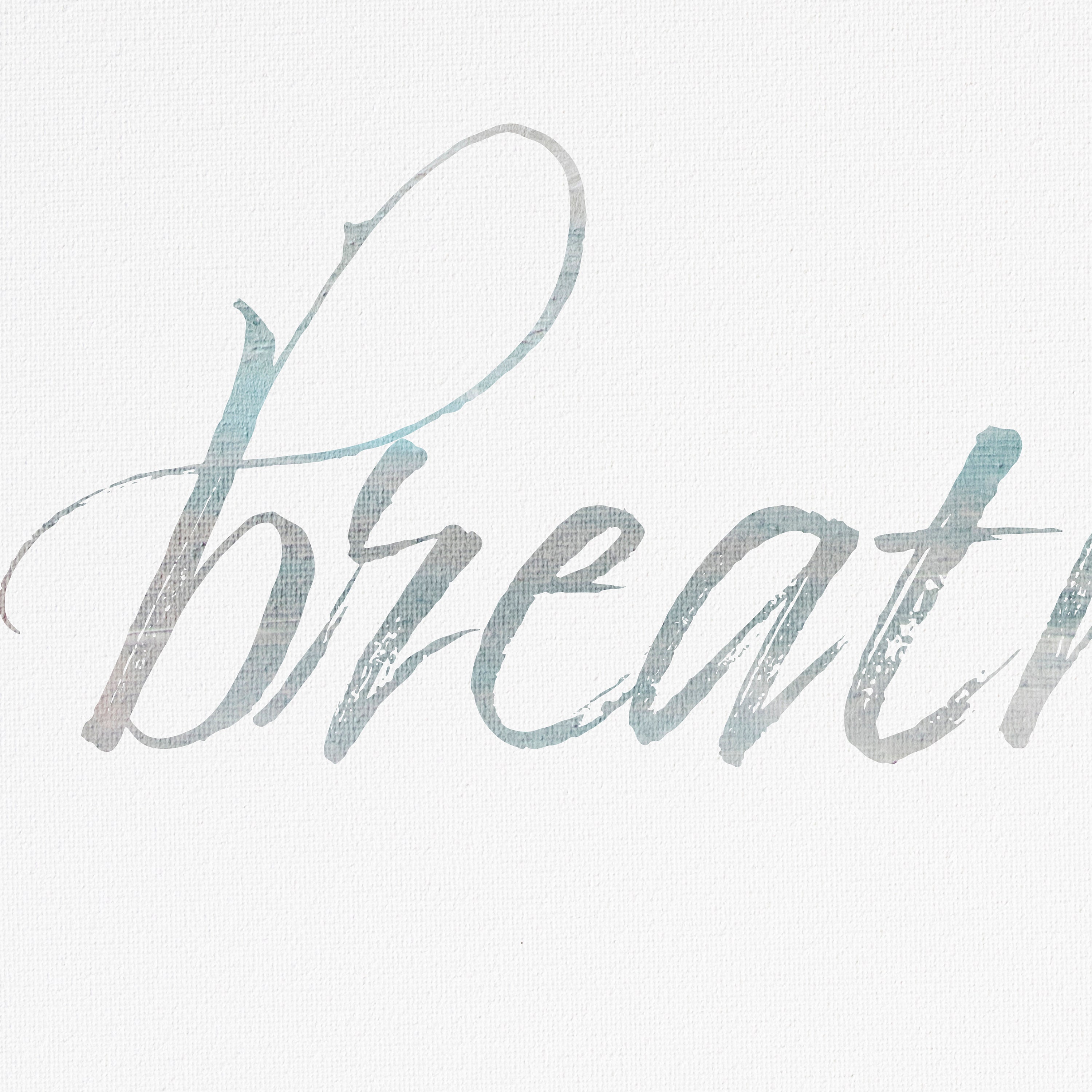 3 Piece Wall Art breathe, Blue Blush Set of 3 Prints DIGITAL DOWNLOAD ...