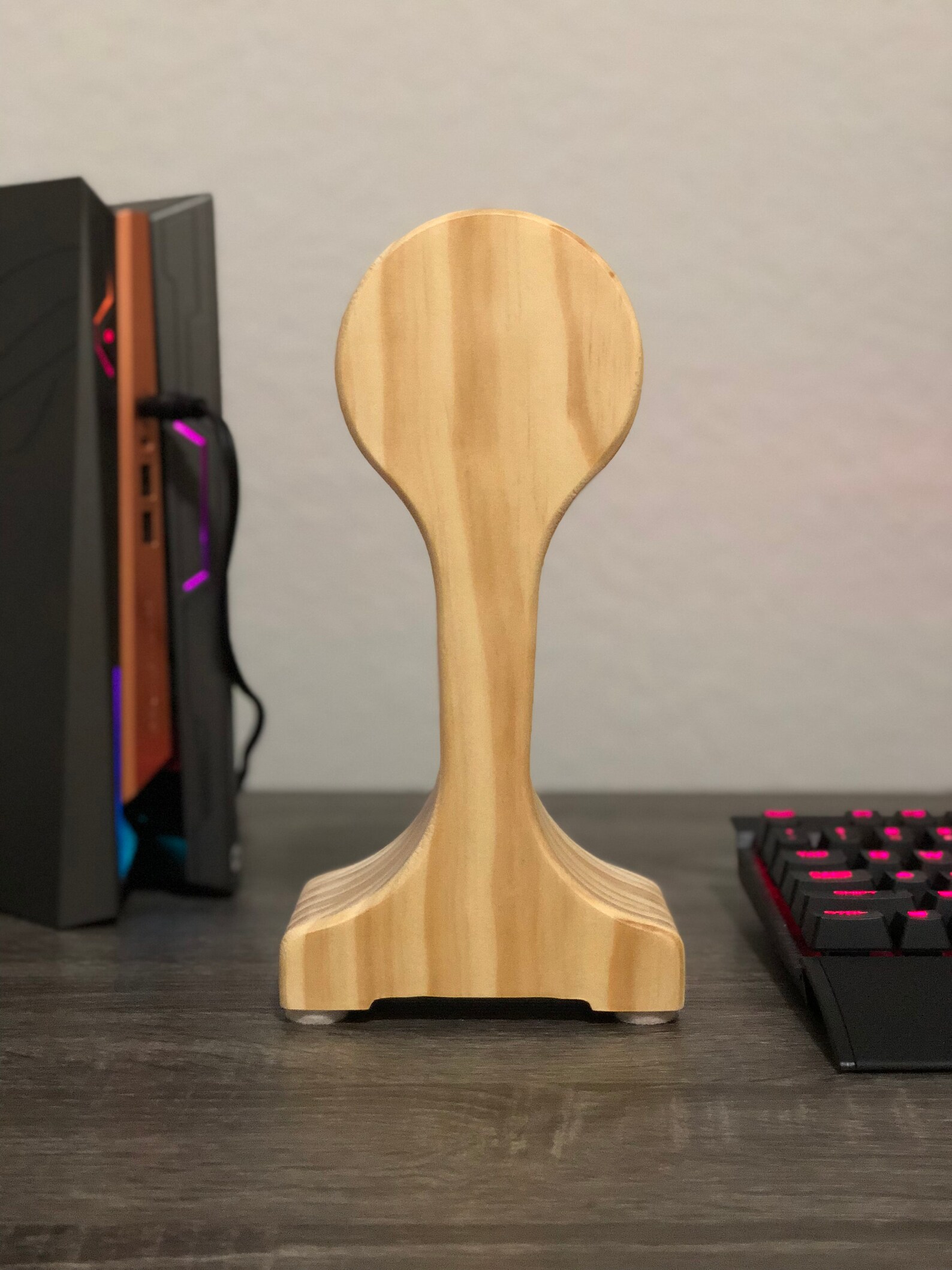 Wood Headphone Stand, Audiophile Wooden Headphone Stand, Headphone ...