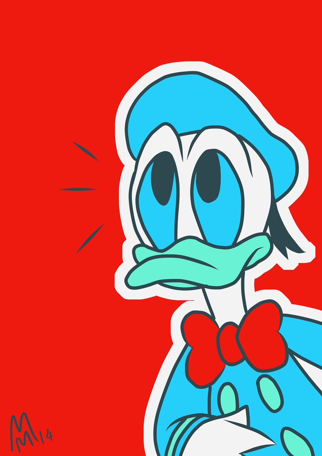 Wak Donald Duck Art Print - Etsy