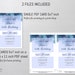 Blue Watercolor Birthday Invitation Template Editable Winter Wonderland ...