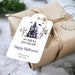 Haunted House Gift Tag Template Trick or Treat Favor Tag - Etsy