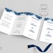 Winter Blue Wedding Program Template Editable Order of Service Blue ...