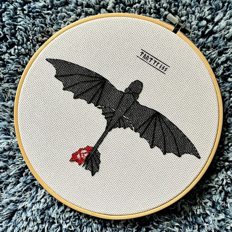 Toothless Embroidery - Etsy