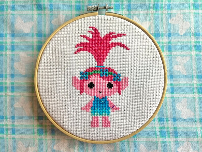 Poppy Trolls Cross Stitch Pattern PDF - Etsy
