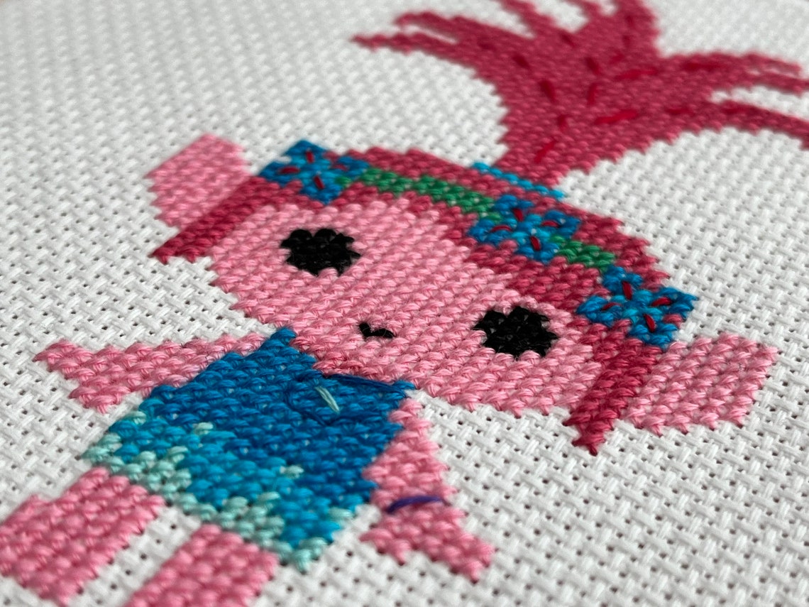 Poppy Trolls Cross Stitch Pattern PDF - Etsy
