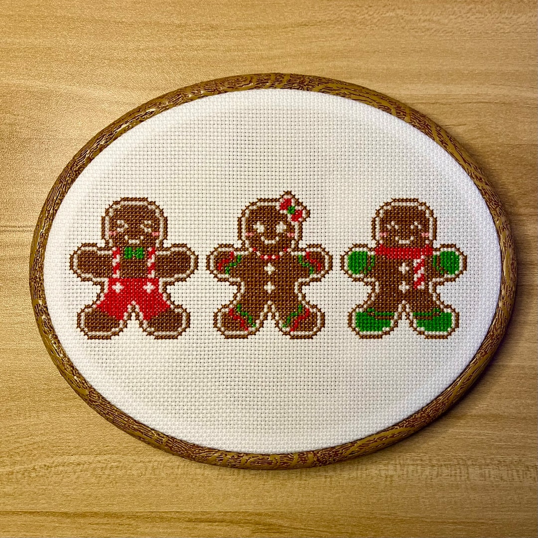Gingerbread Cookies Cross Stitch Pattern PDF - Etsy