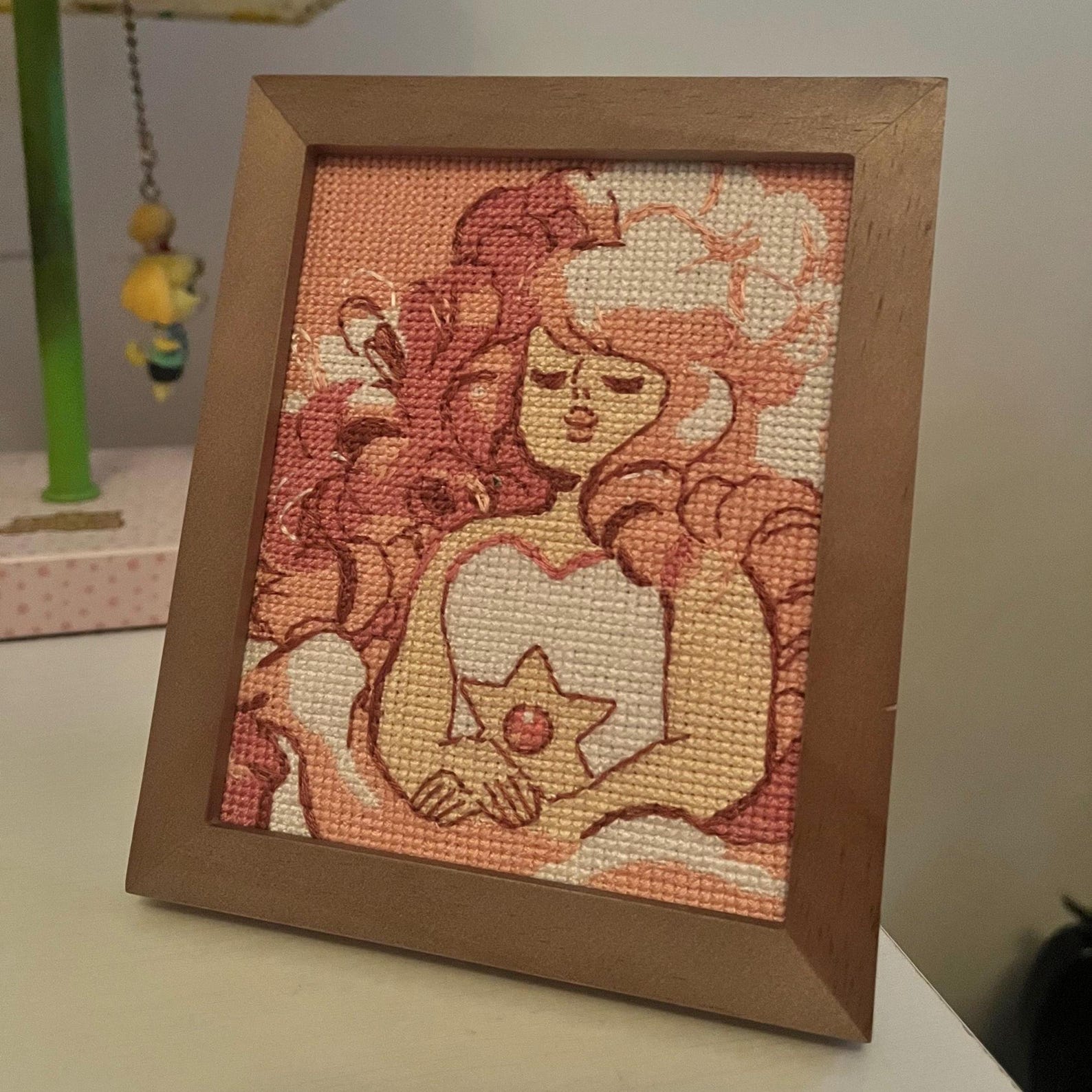 Rose Quartz Painting PDF Cross Stitch Pattern - Etsy
