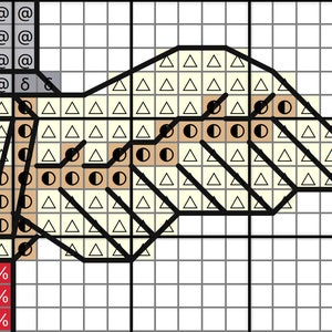 Laios's Sword Kensuke Delicious in Dungeon Cross Stitch Pattern PDF - Etsy