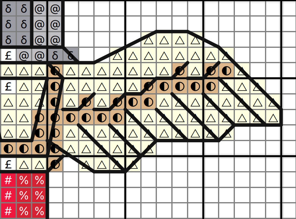 Laios's Sword Kensuke Delicious in Dungeon Cross Stitch Pattern PDF - Etsy