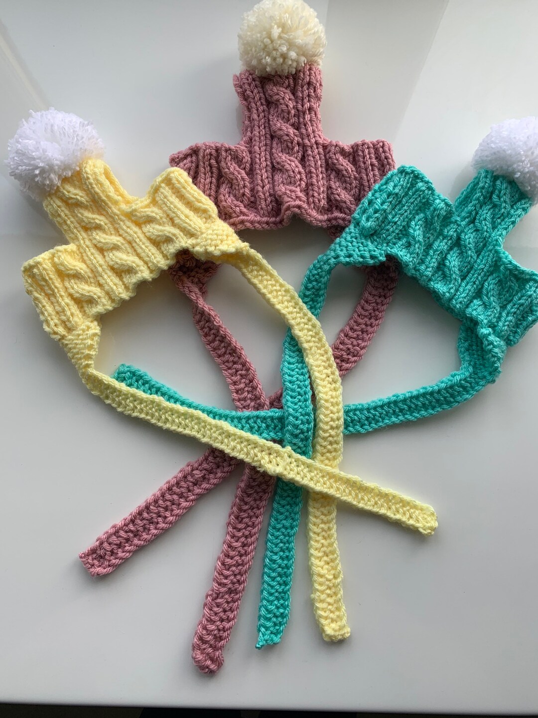 Dog Bonnet Hand Knitted Dog Bonnet Puppy Hat Easter Dog - Etsy