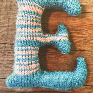 Knitted Letters, Alphabet, Knitted Alphabet, Letters, Cushion Letters ...