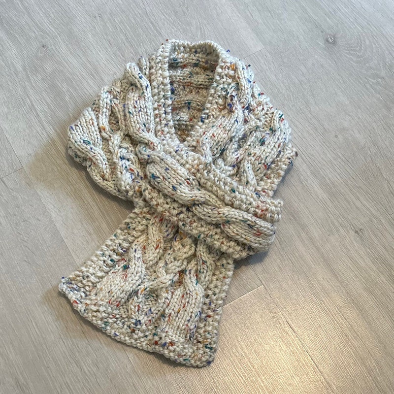 3 Button Scarf - Etsy