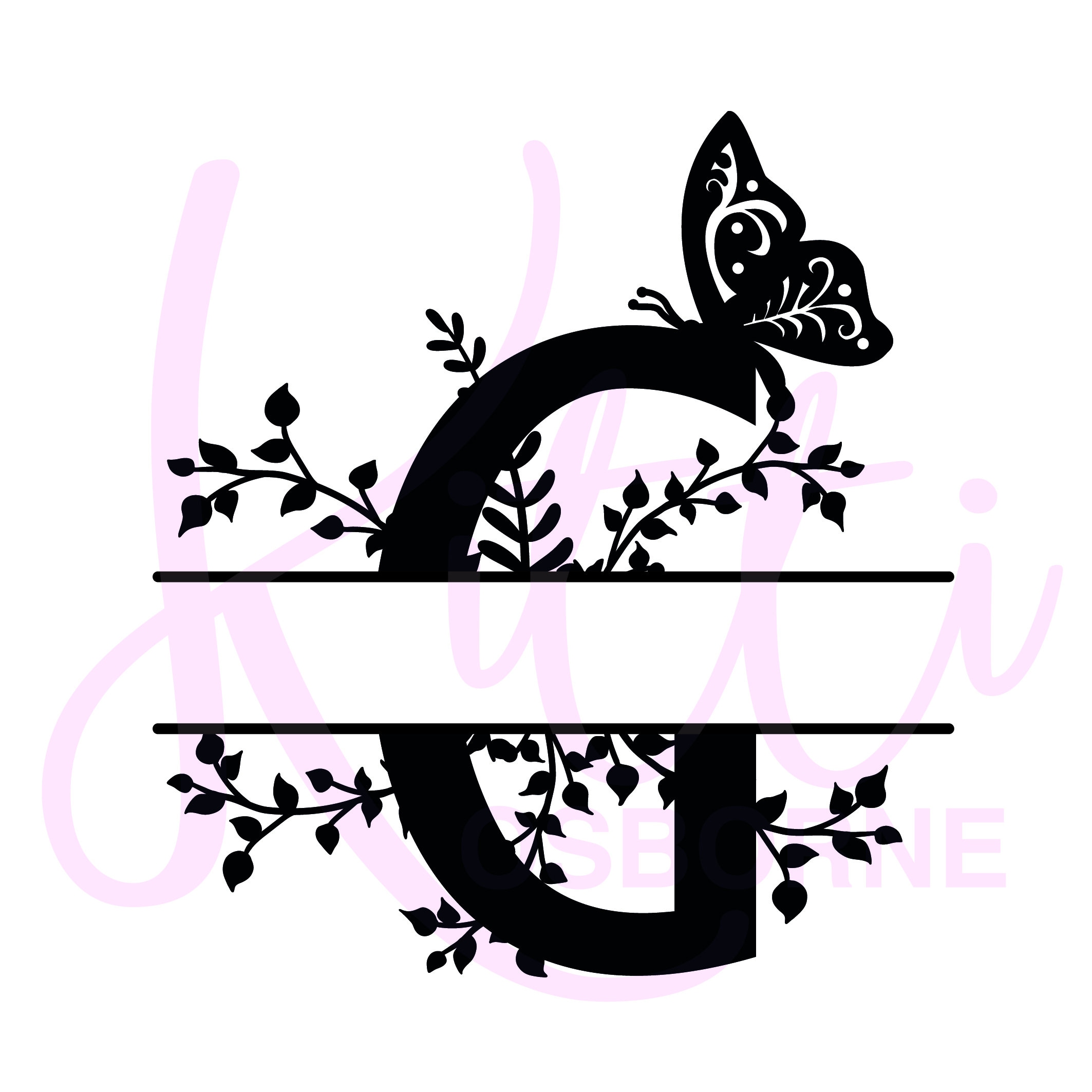 Letter G, SVG Monogram Alphabet, Paper Cut Template - Etsy