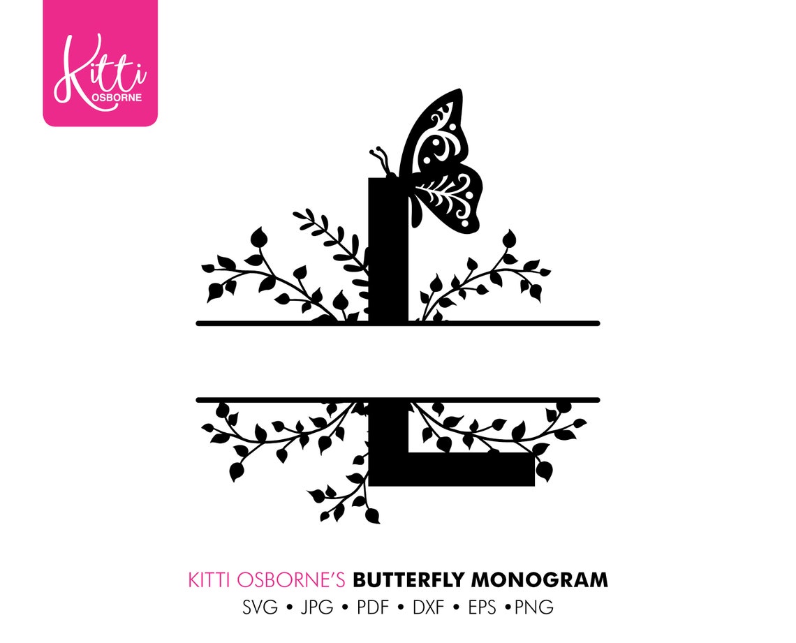 Letter L, SVG Monogram Alphabet, Paper Cut Template - Etsy