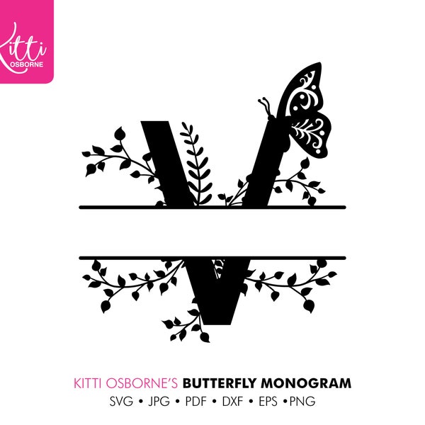 Letter V Monogram - Etsy