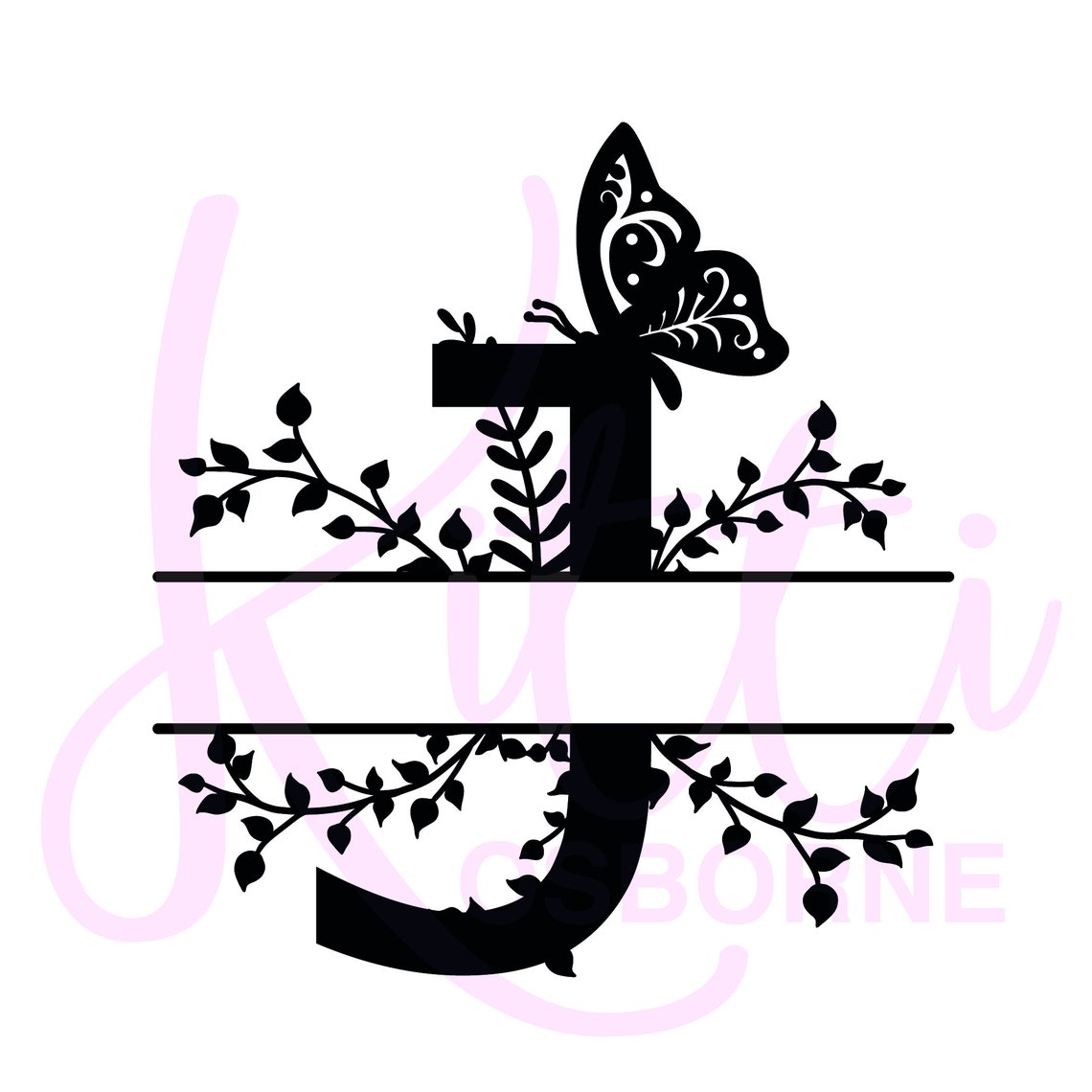 Letter J, SVG Monogram Alphabet, Paper Cut Template - Etsy