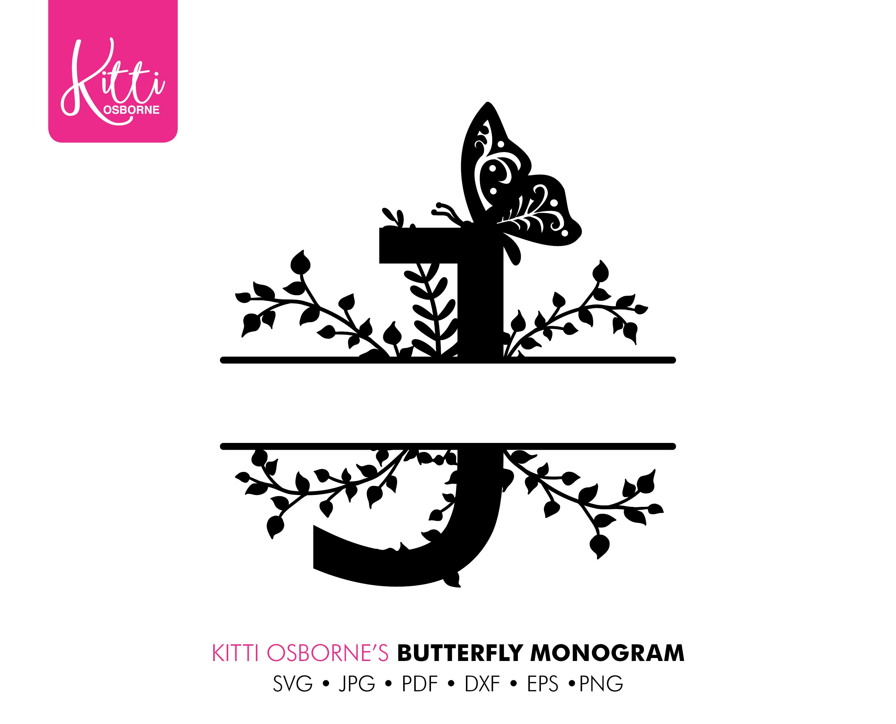 Letter J, SVG Monogram Alphabet, Paper Cut Template - Etsy