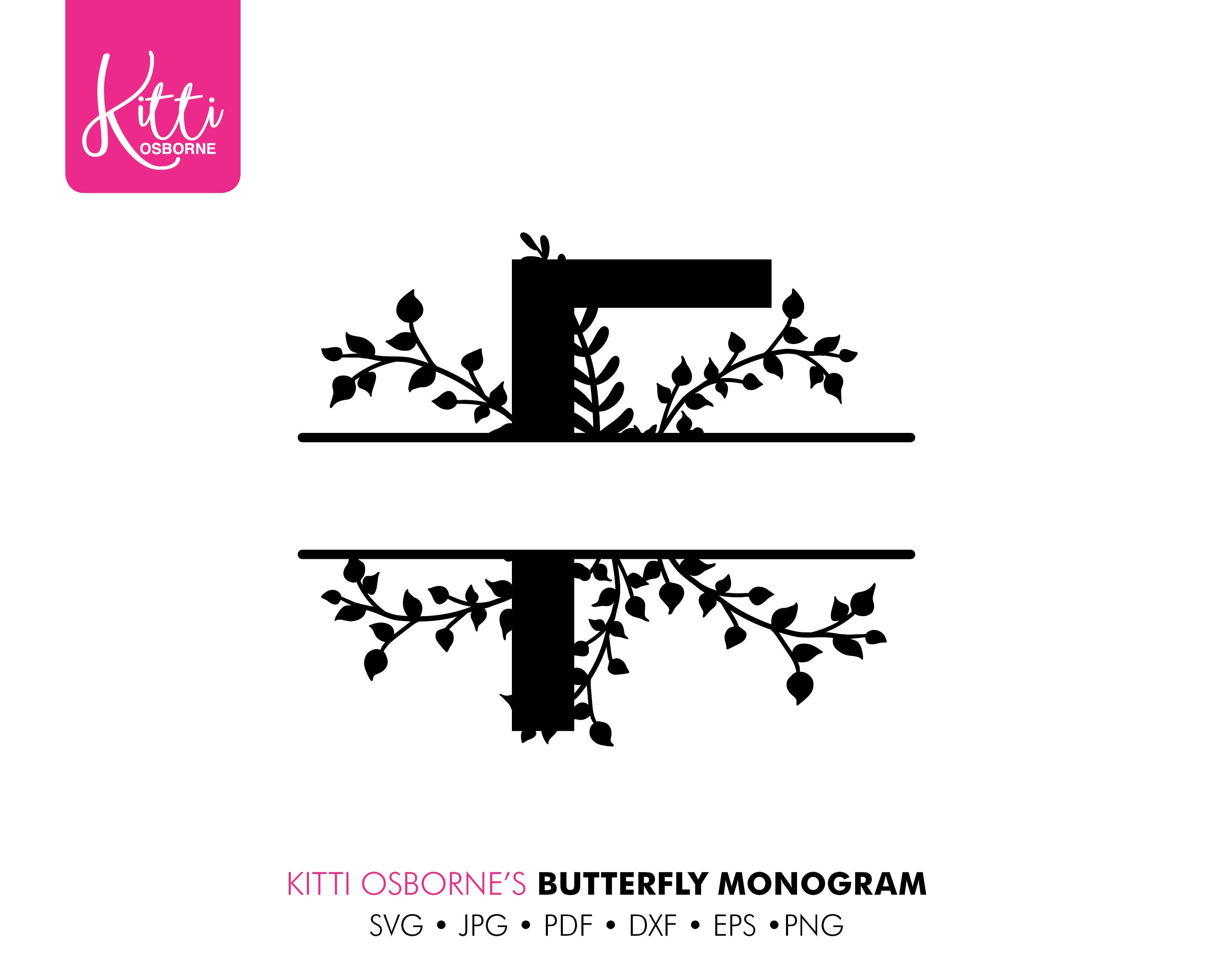 Letter F, SVG Monogram Alphabet, Paper Cut Template - Etsy