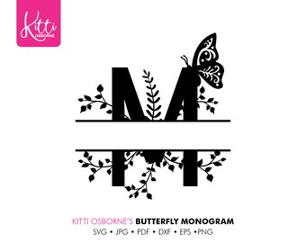 Letter M SVG Monogram Alphabet Paper Cut Template - Etsy