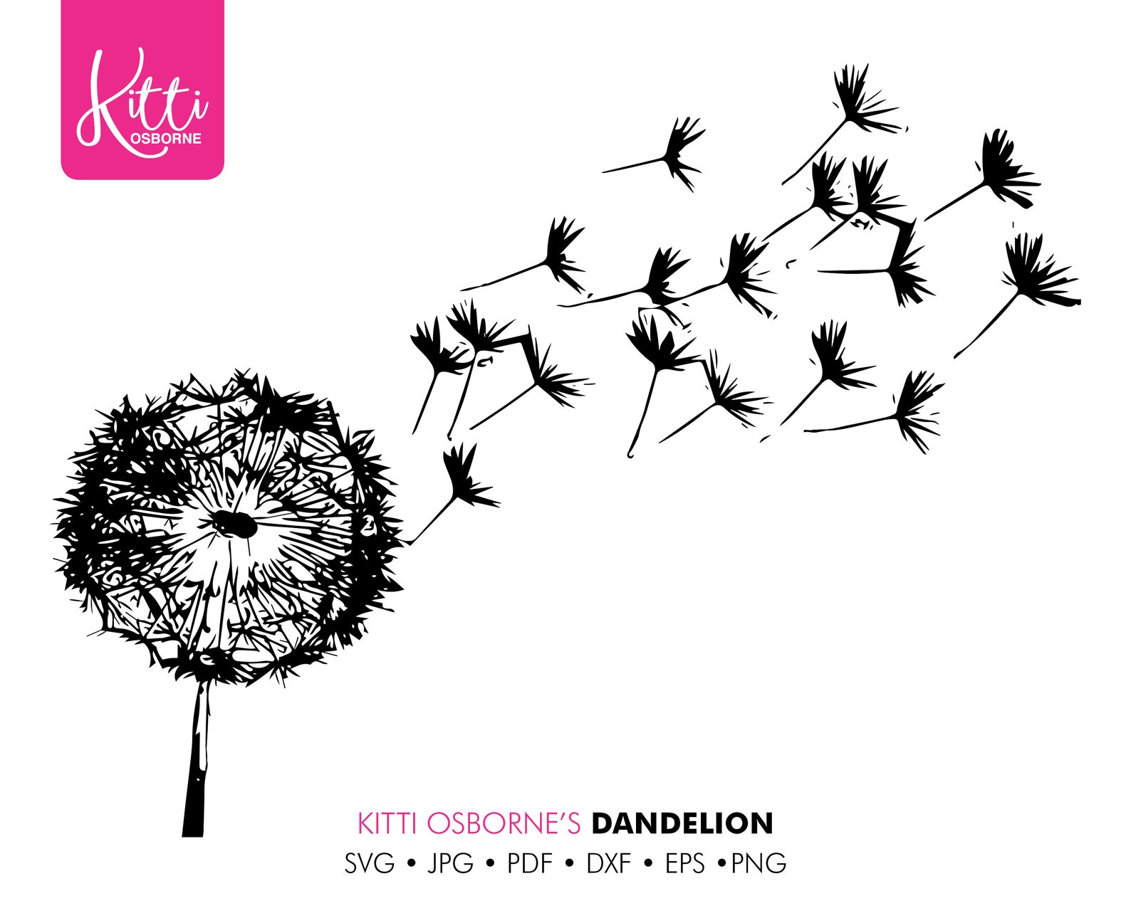 Dandelion Flower Paper Cut Template Machine Cutting SVG - Etsy