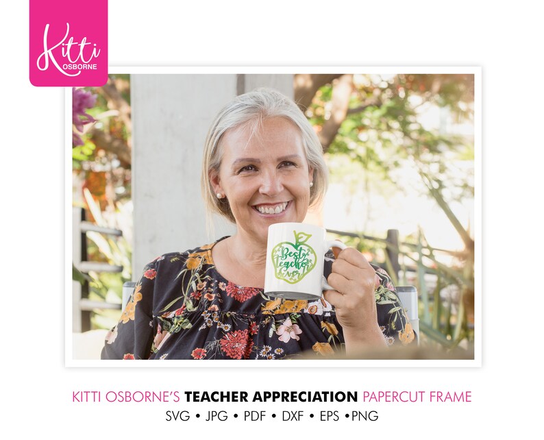 Best Teacher Ever Teacher Appreciation Paper Cut Template Machine ...