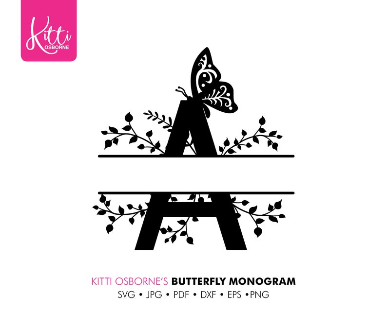 Letter A, SVG Monogram Alphabet, Paper Cut Template - Etsy