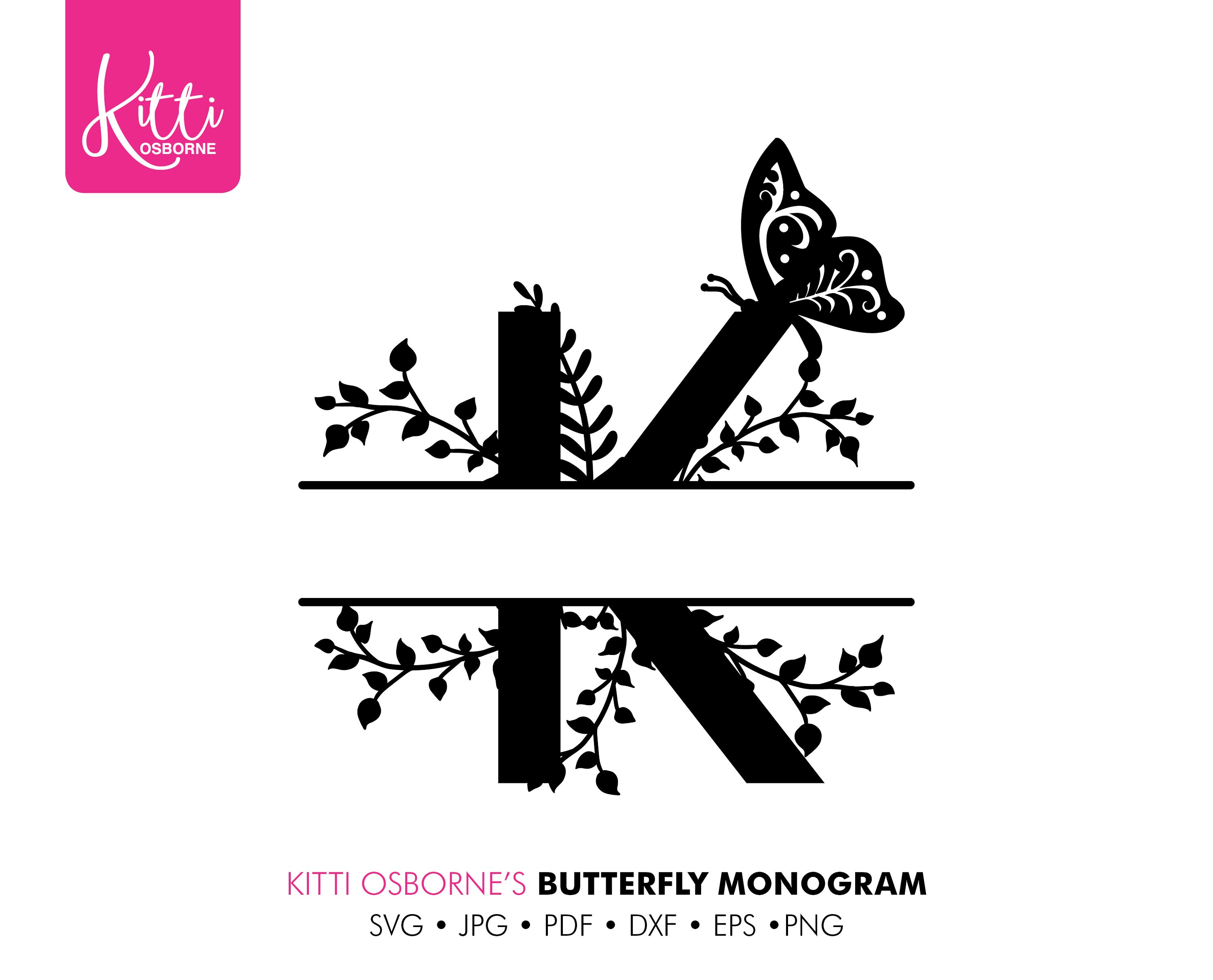 Letter K Monogram Svg