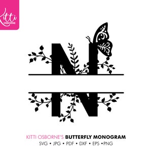 Letter N, SVG Monogram Alphabet, Paper Cut Template - Etsy