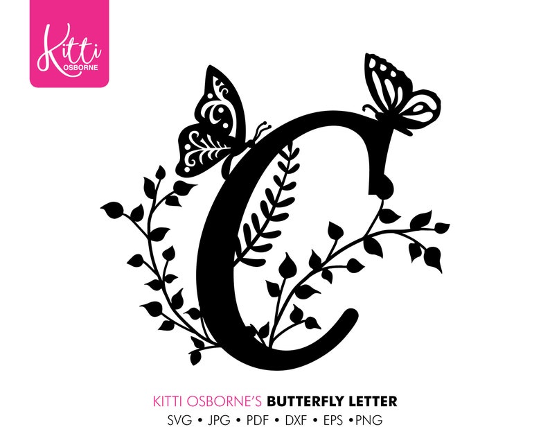 Papercut Template. Decorative Letter C, SVG. Instant Download. - Etsy