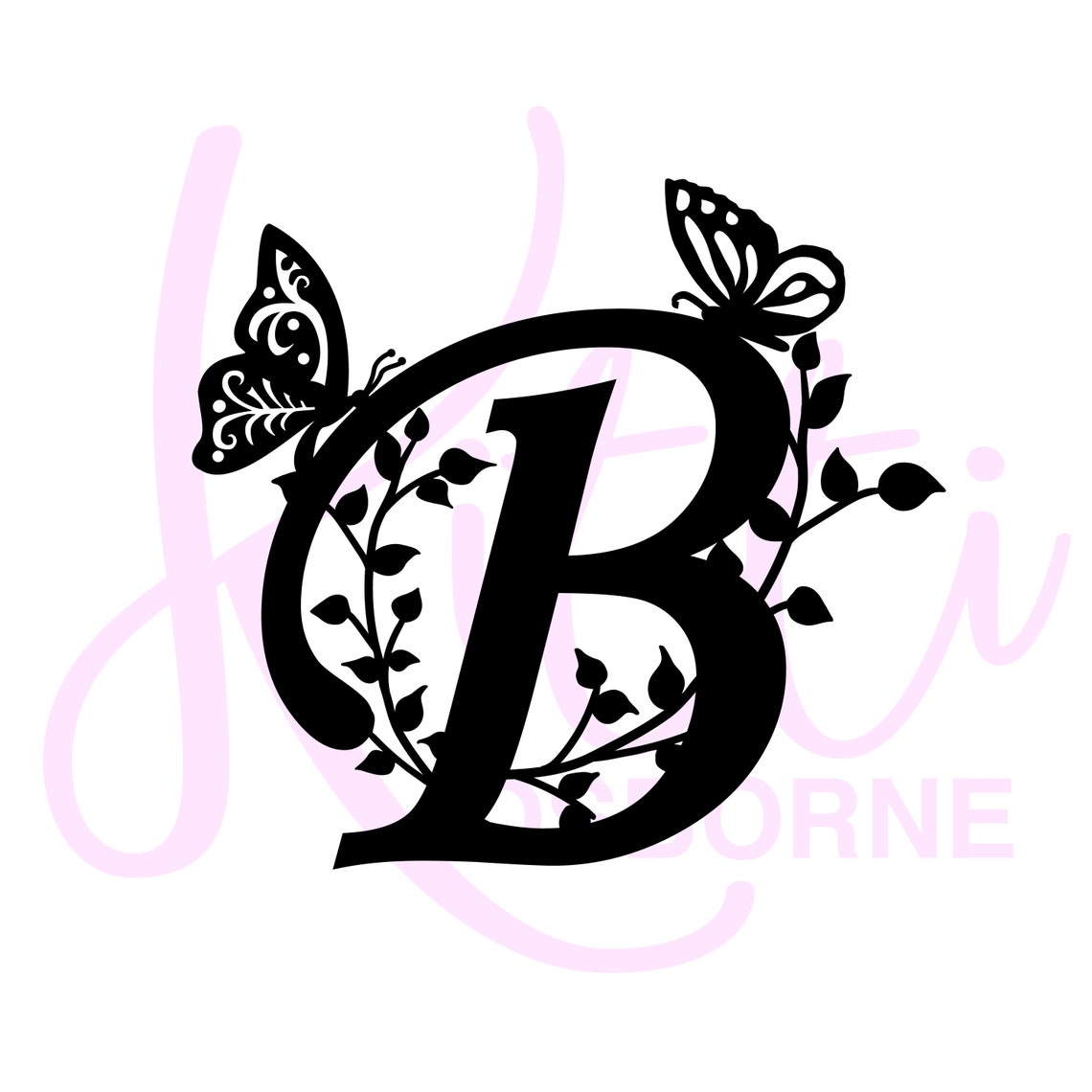 SVG Alphabet, Letter B Paper Cutting File. Instant Download. - Etsy