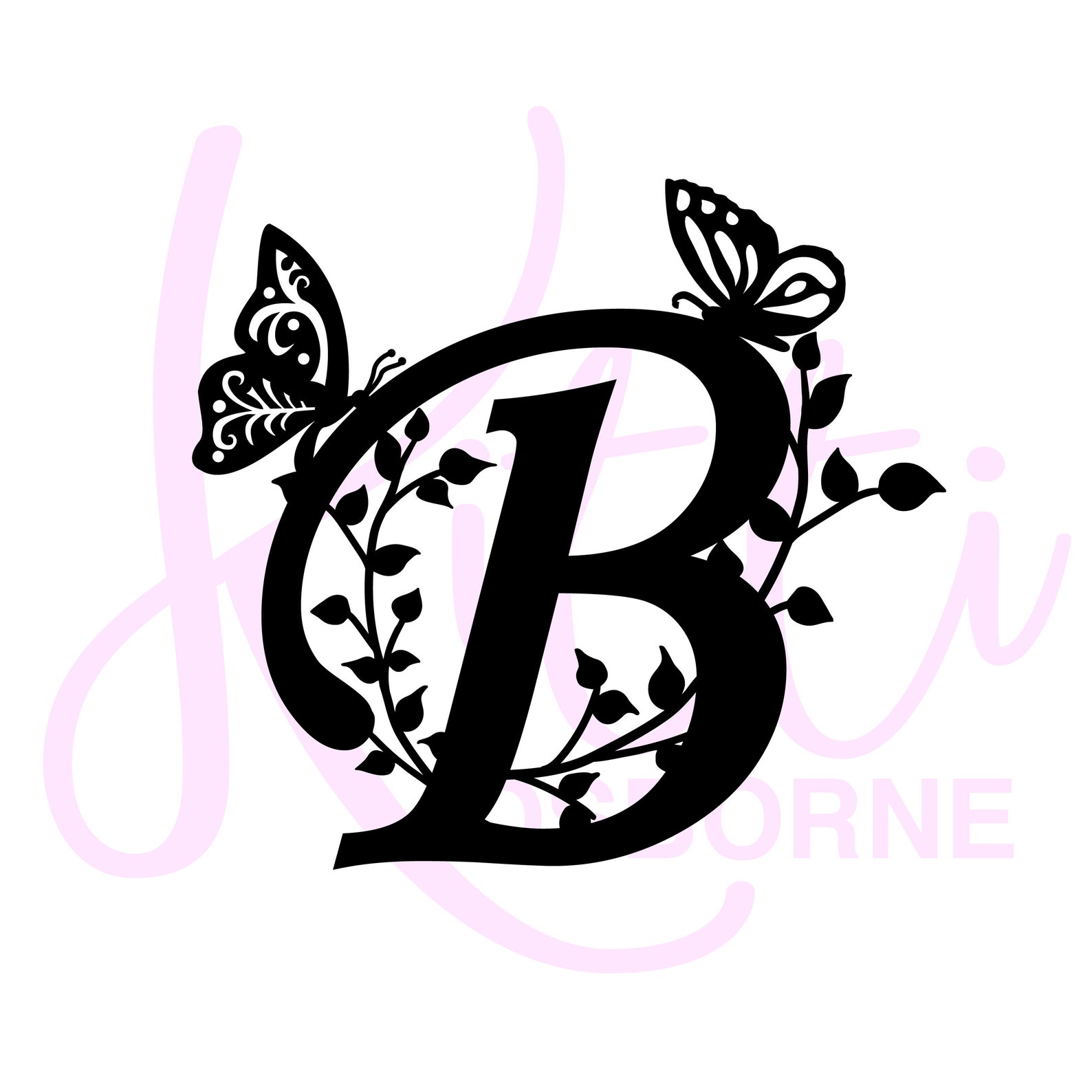 SVG Alphabet, Letter B Paper Cutting File. Instant Download. - Etsy