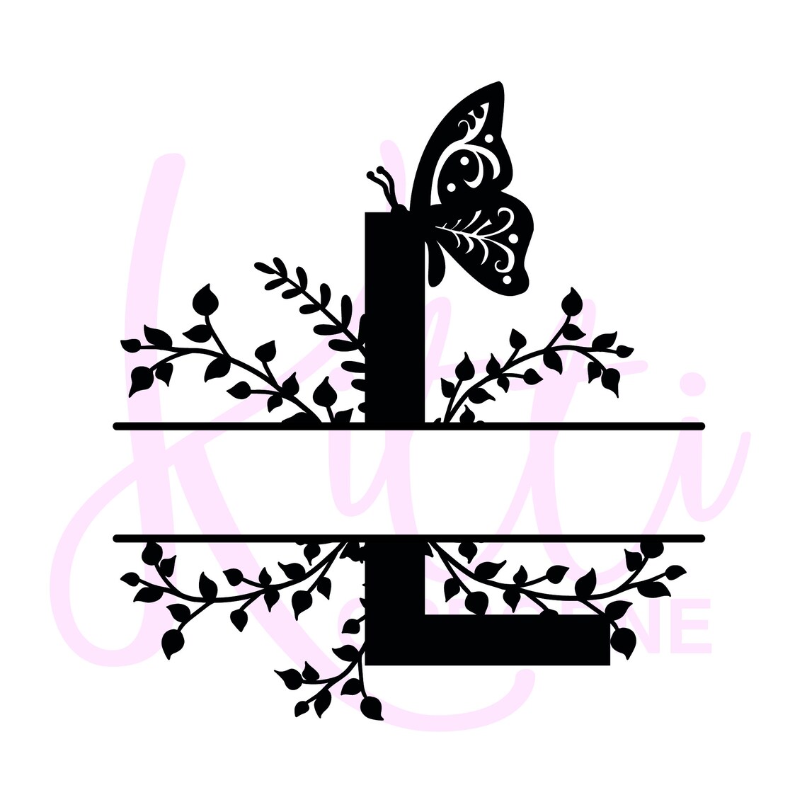 Letter L, SVG Monogram Alphabet, Paper Cut Template - Etsy