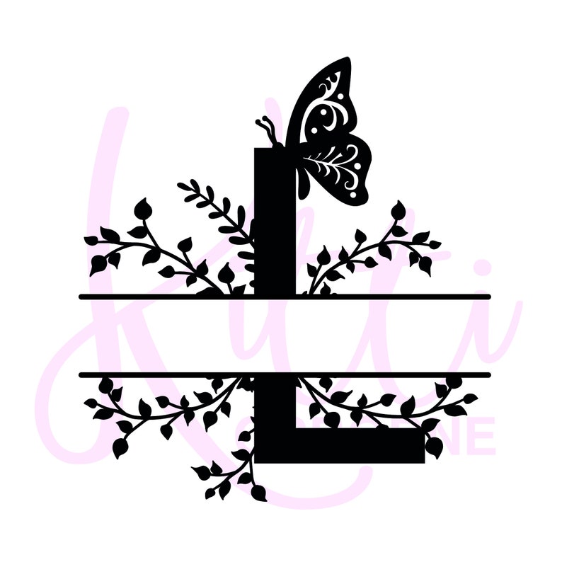 Letter L, SVG Monogram Alphabet, Paper Cut Template - Etsy