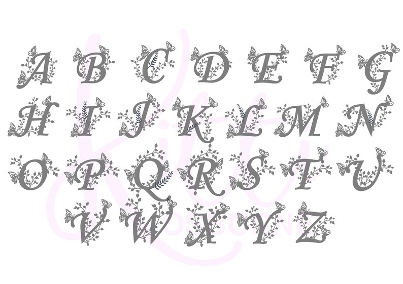 Alphabet Bundle, All 26 Letters, SVG Files. - Etsy