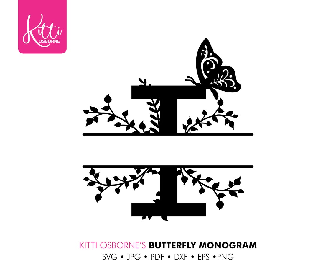 Letter I, SVG Monogram Alphabet, Paper Cut Template - Etsy