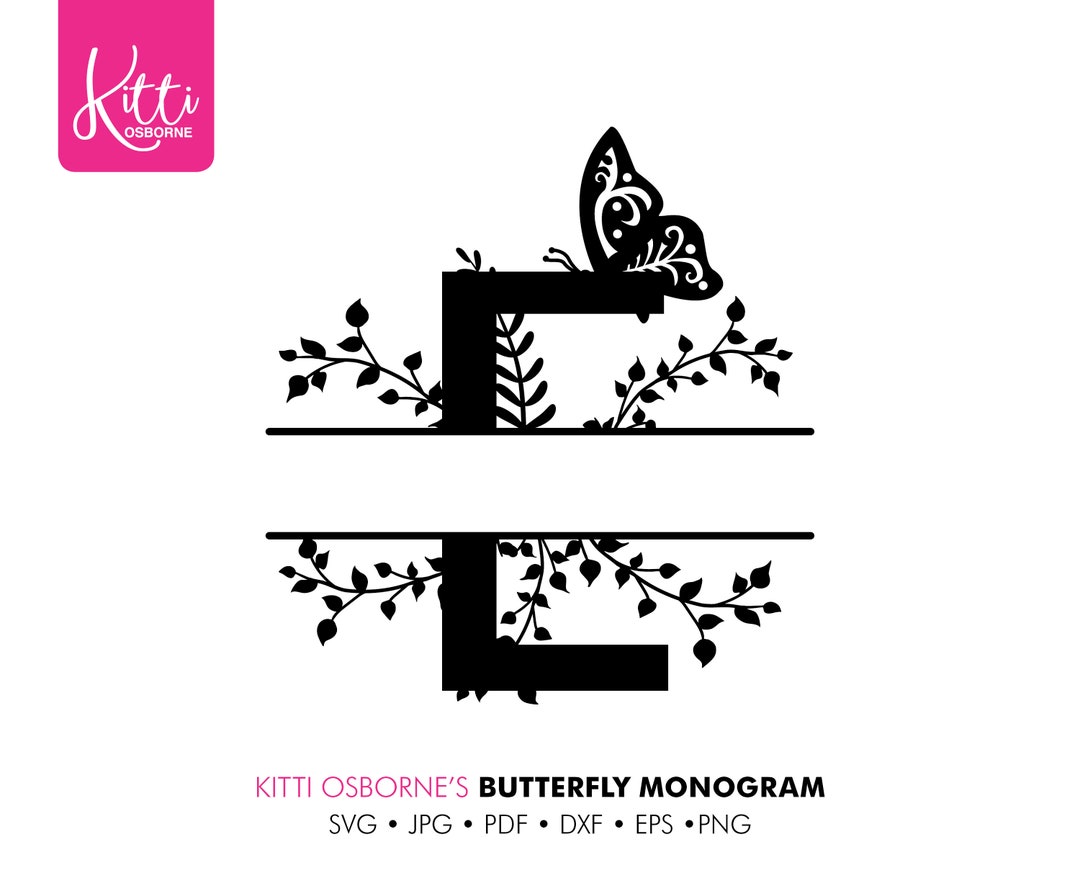 Letter E, SVG Monogram Alphabet,paper Cut Tempate - Etsy