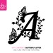 Decorative Letter A SVG. Paper Cut Template. (Instant Download) - Etsy