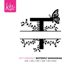 Monogram Letter T - Etsy