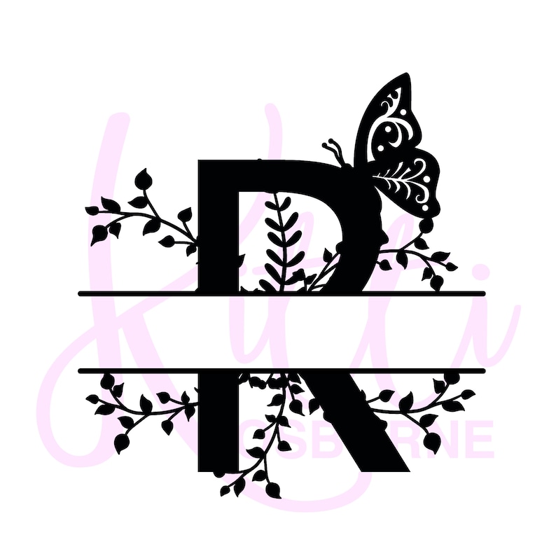 Letter R, SVG Monogram Alphabet, Paper Cut Template - Etsy