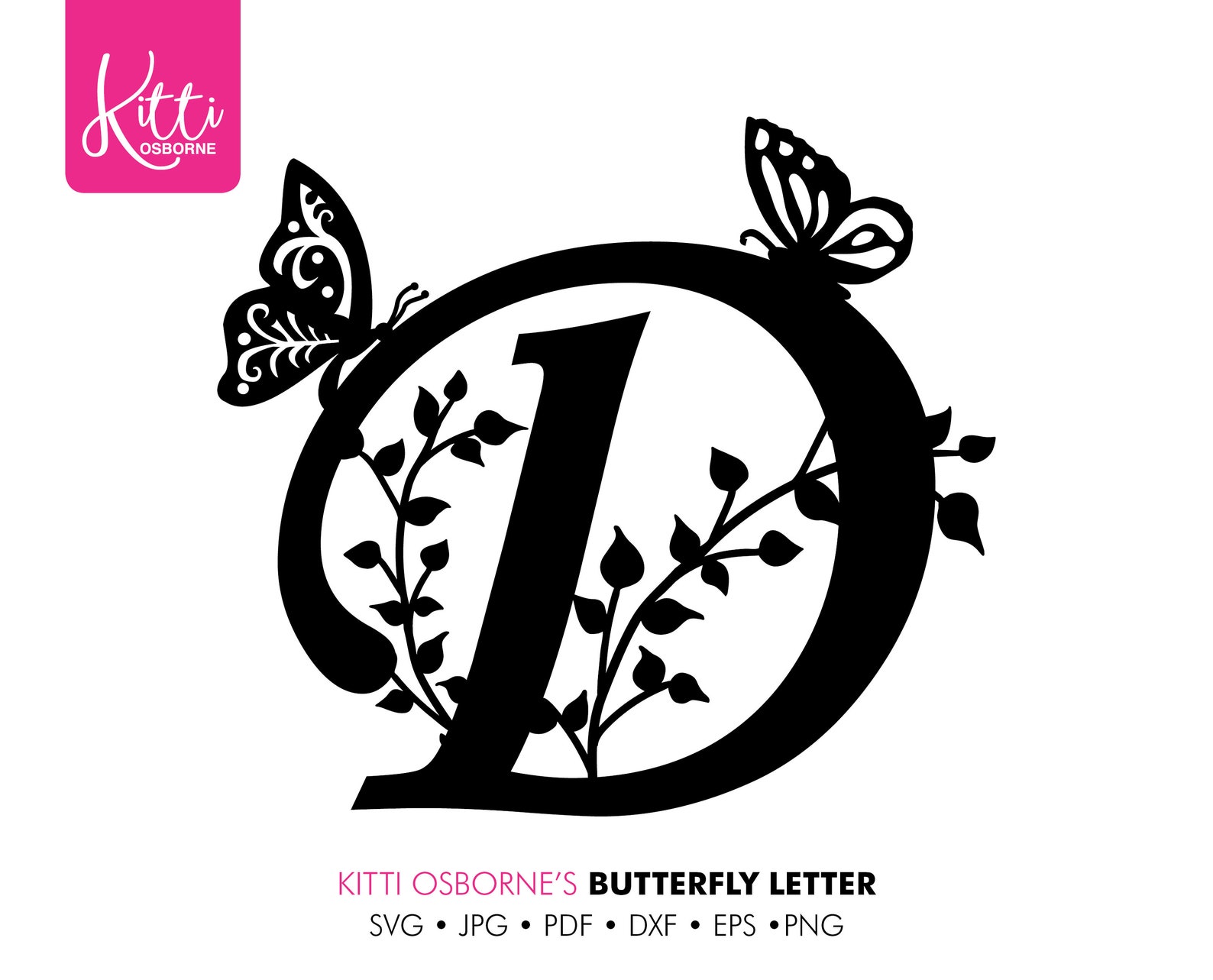 Paper Cut Template. SVG Letter D, Instant Download - Etsy