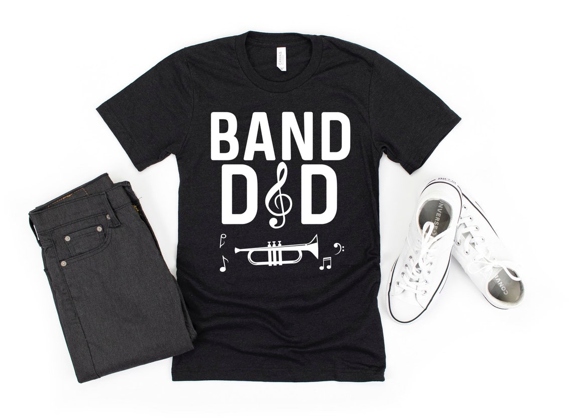 Band Dad Shirt/ Cute Trumpet Band Shirt Gift/ Band Dad/ School Band ...