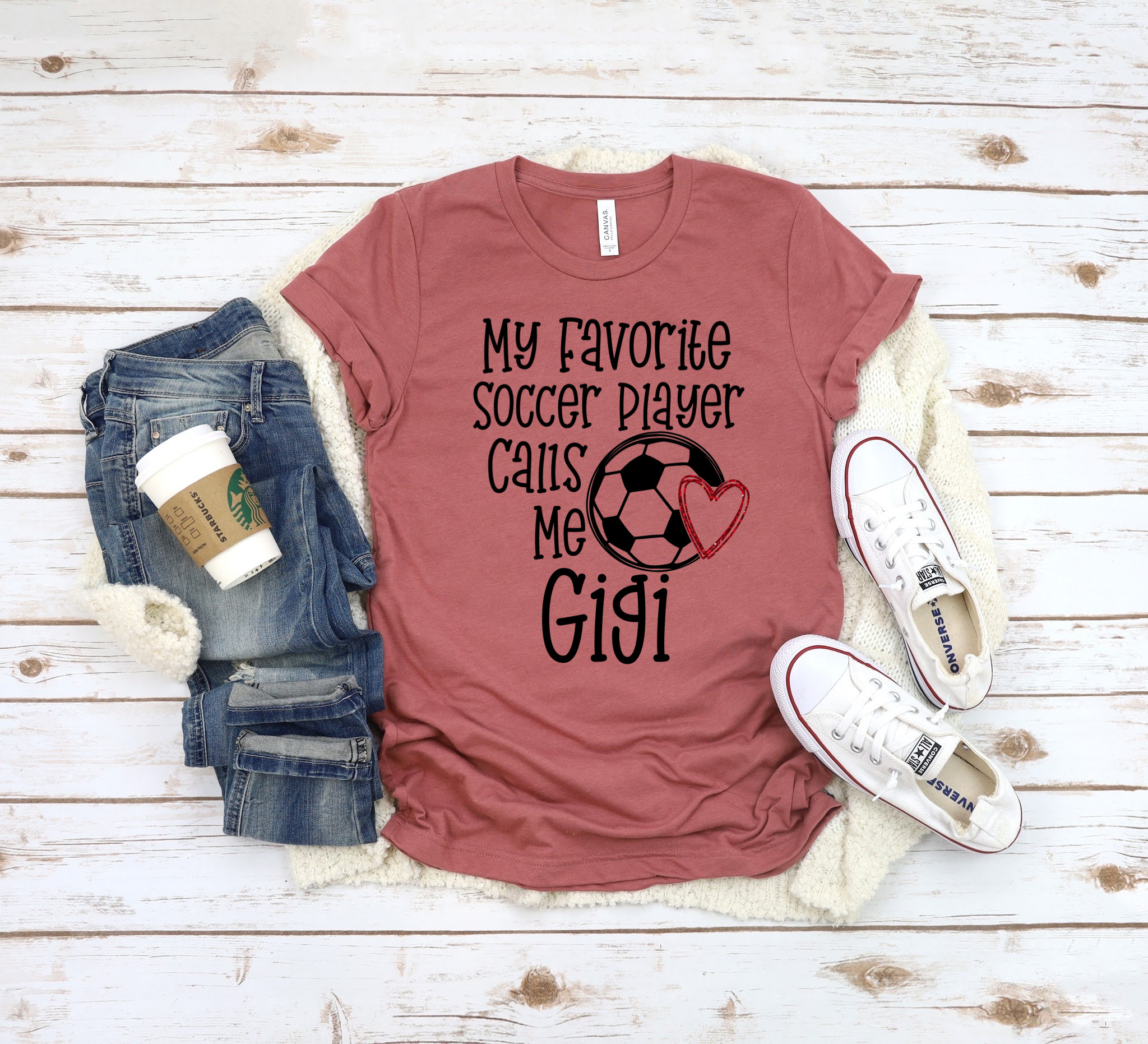 Cute Soccer Gigi Shirt/ Grandma Soccer Shirt Gift/ My Favorite Soccer ...