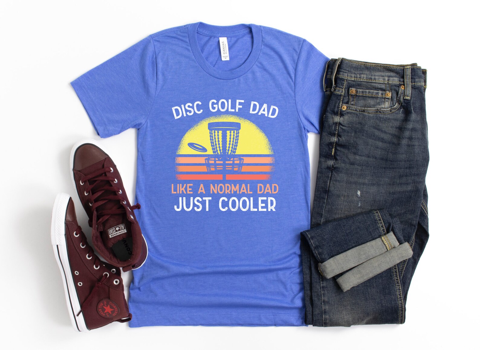 Dad Disc Golf Shirt/ Cute Disc Golf Dad Gift/ Disc Golf Dad - Etsy