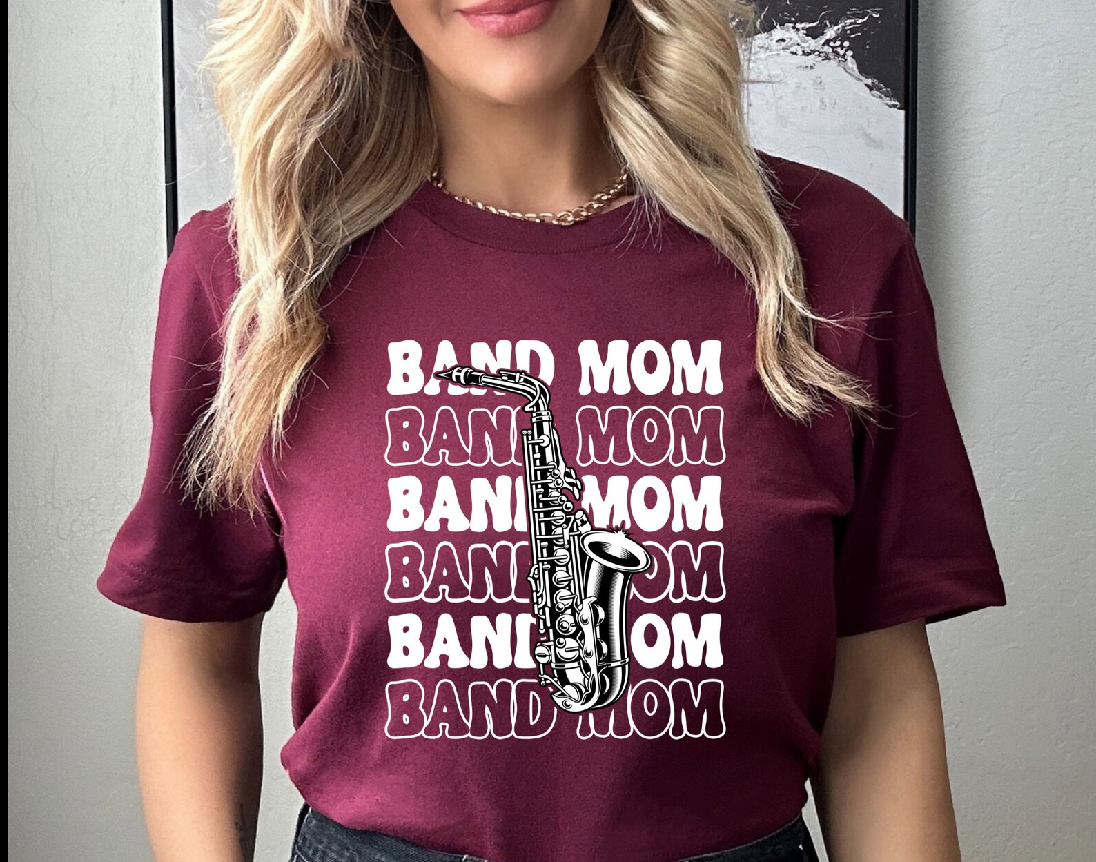 Saxophone Mom Shirt Gift/ Saxophone Shirt/ Cute Sax Mom Shirt Gift ...