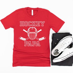 Papa Hockey Shirt/ Hockey Grandpa Game Day Gift/ Hockey Papa/ Ice ...