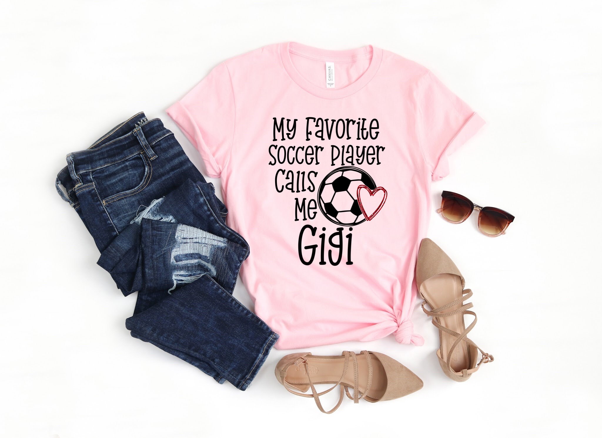 Cute Soccer Gigi Shirt/ Grandma Soccer Shirt Gift/ My Favorite Soccer ...