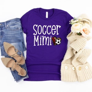 Mimi Soccer Shirt/ Cute Soccer Mimi Gift/ Soccer Mimi/ Mimi Game Day ...