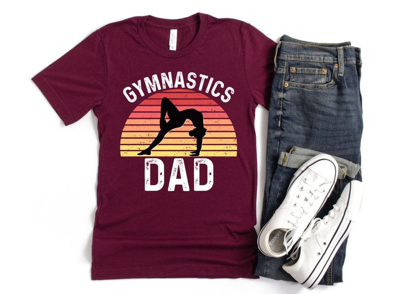 Dad Gymnast Shirt/ Retro Gymnastic Dad Gift/ Gymnastics Dad/ - Etsy