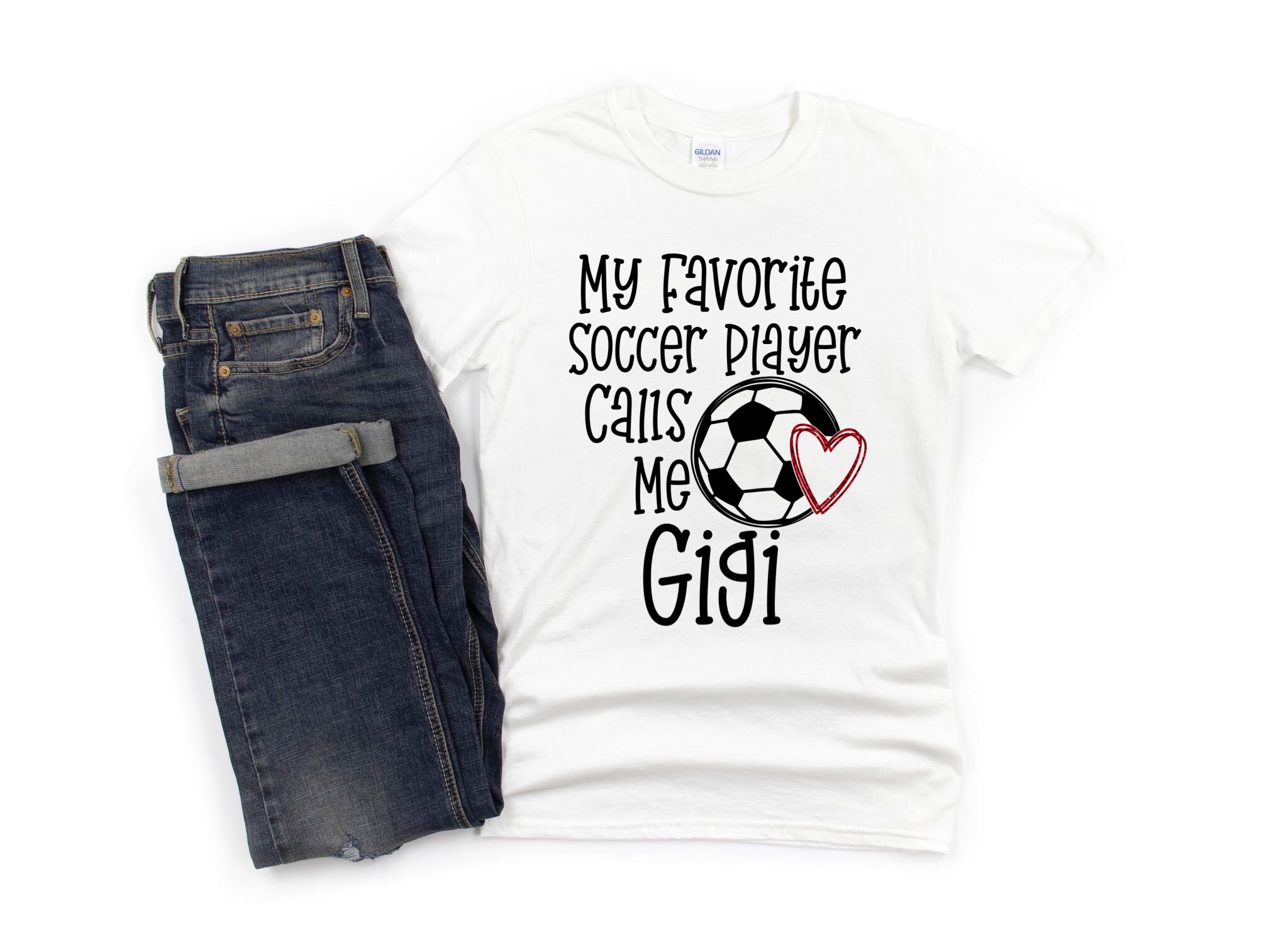Cute Soccer Gigi Shirt/ Grandma Soccer Shirt Gift/ My Favorite Soccer ...