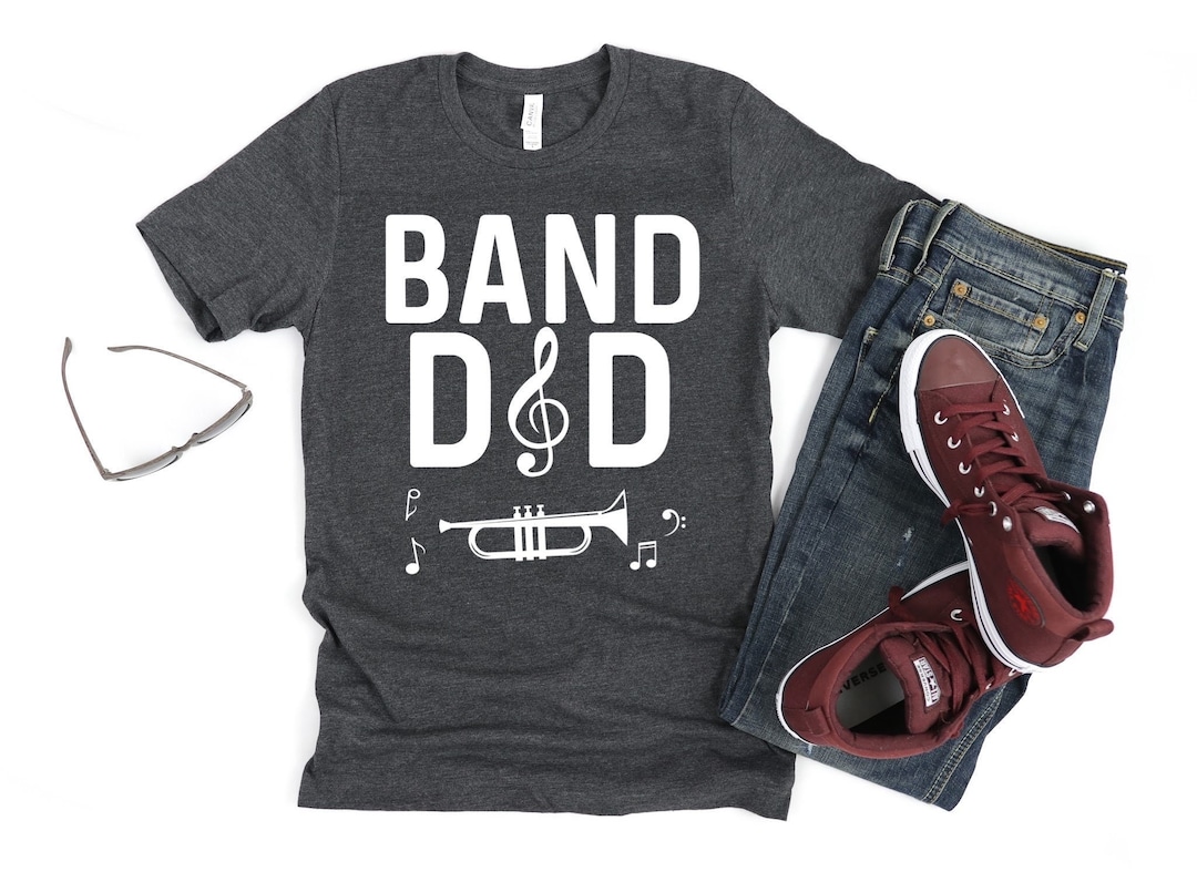 Band Dad Shirt/ Cute Trumpet Band Shirt Gift/ Band Dad/ School Band ...